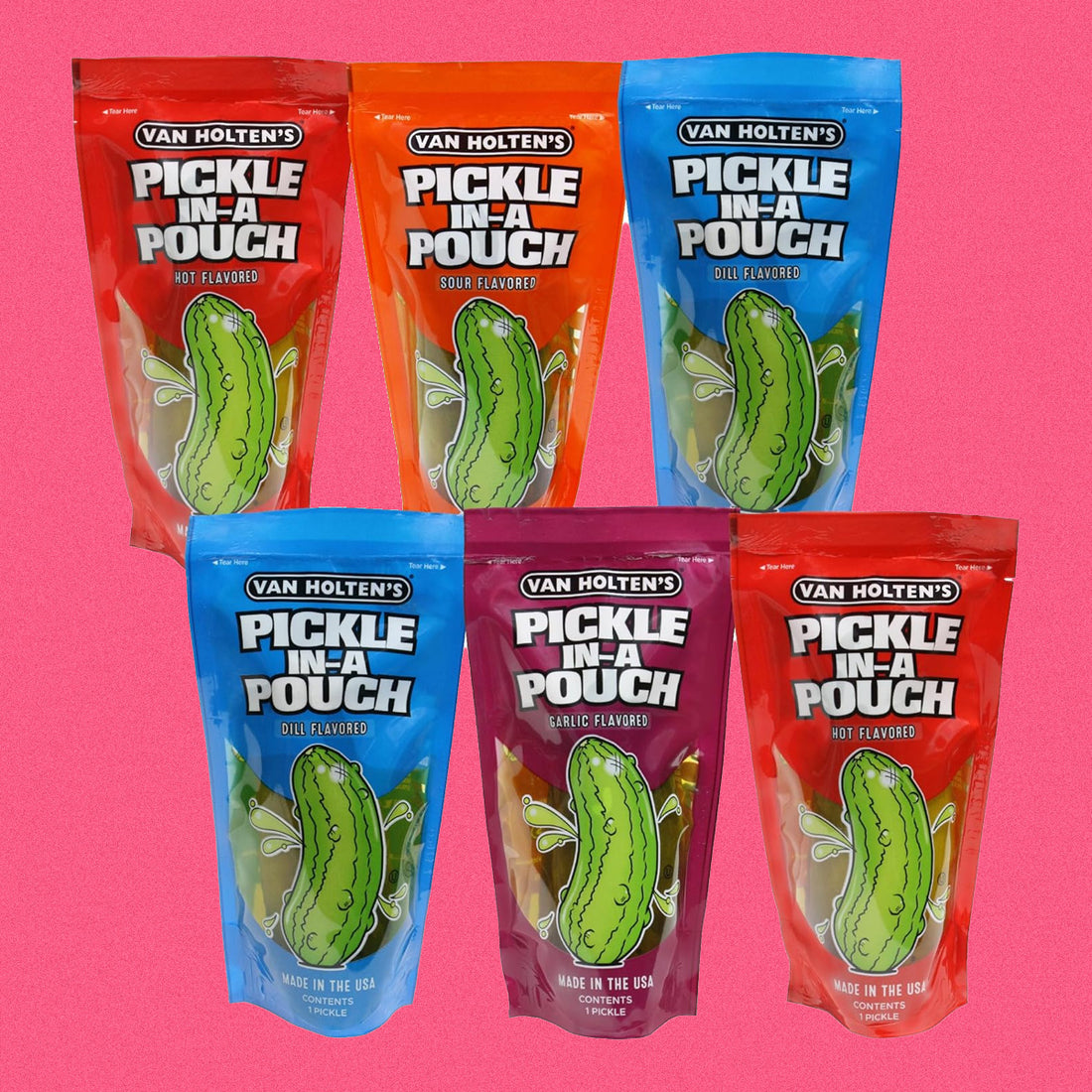 TAKIS BLUE HEAT PICKLE KIT - Van Holtens Pickle, Lucas Chamoy, Sweet F ...